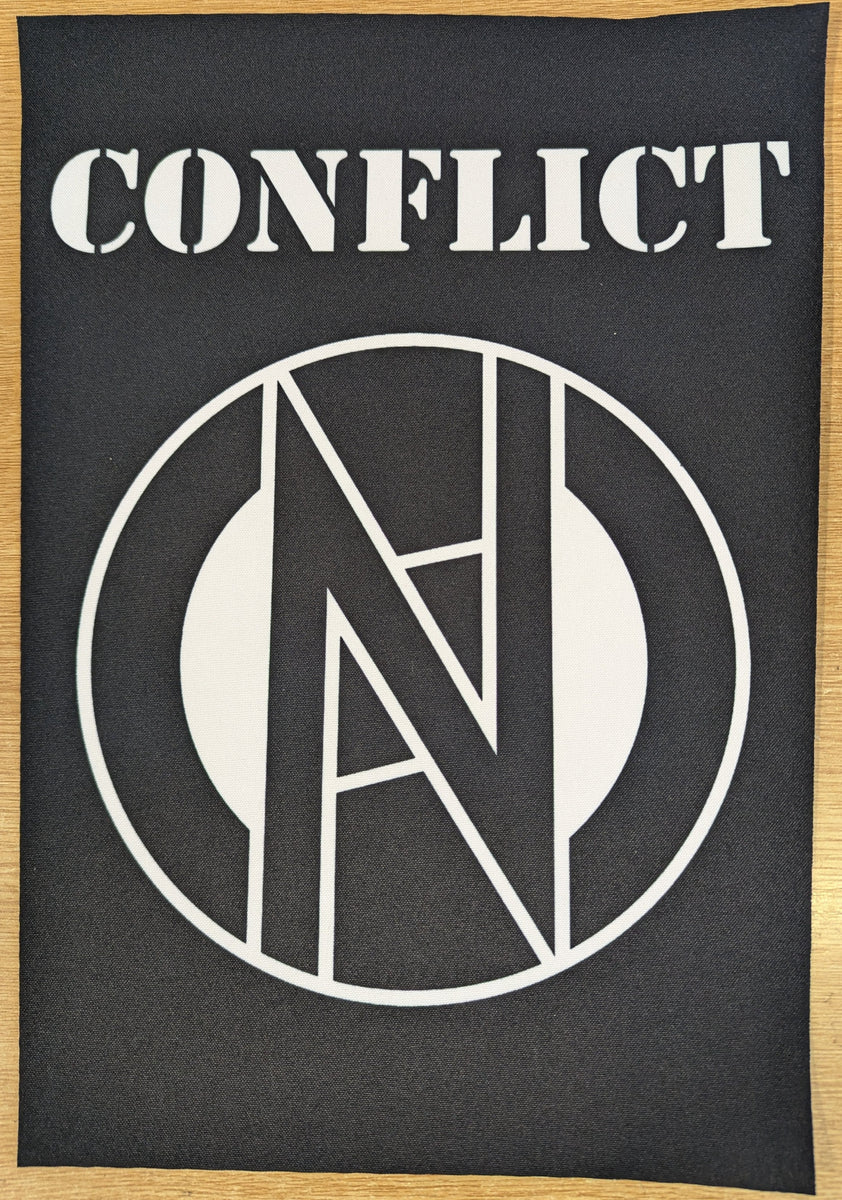 Conflict - Logo Sublimation Backpatch – Punk Rock Shop