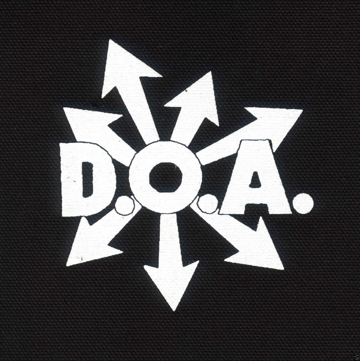 D.O.A - Logo Printed Patch – Punk Rock Shop