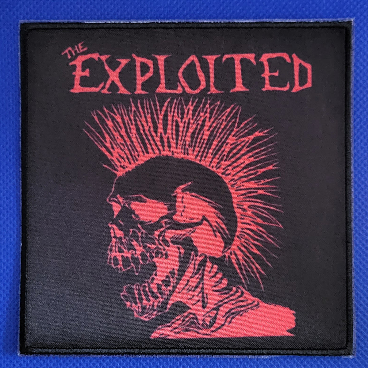 Exploited - Red Skull Patch – Punk Rock Shop