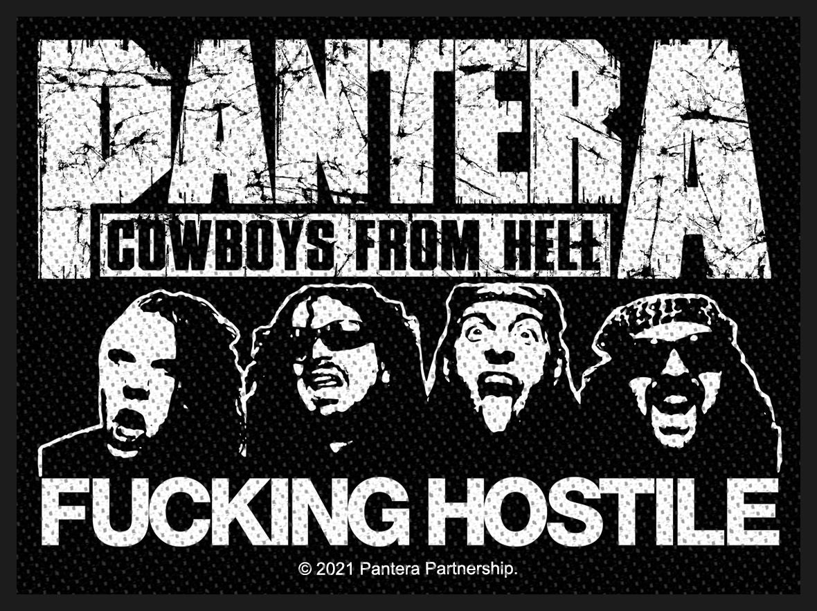Pantera - Fucking Hostile Woven Patch – Punk Rock Shop