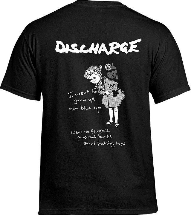 Discharge - Fight Back backprint Men's T-shirt – Punk Rock Shop