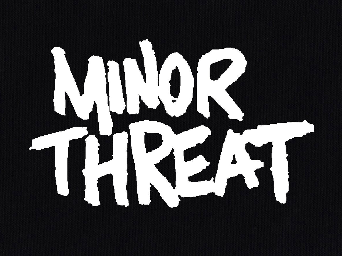 Minor Threat - Logo White Printed Patch – Punk Rock Shop