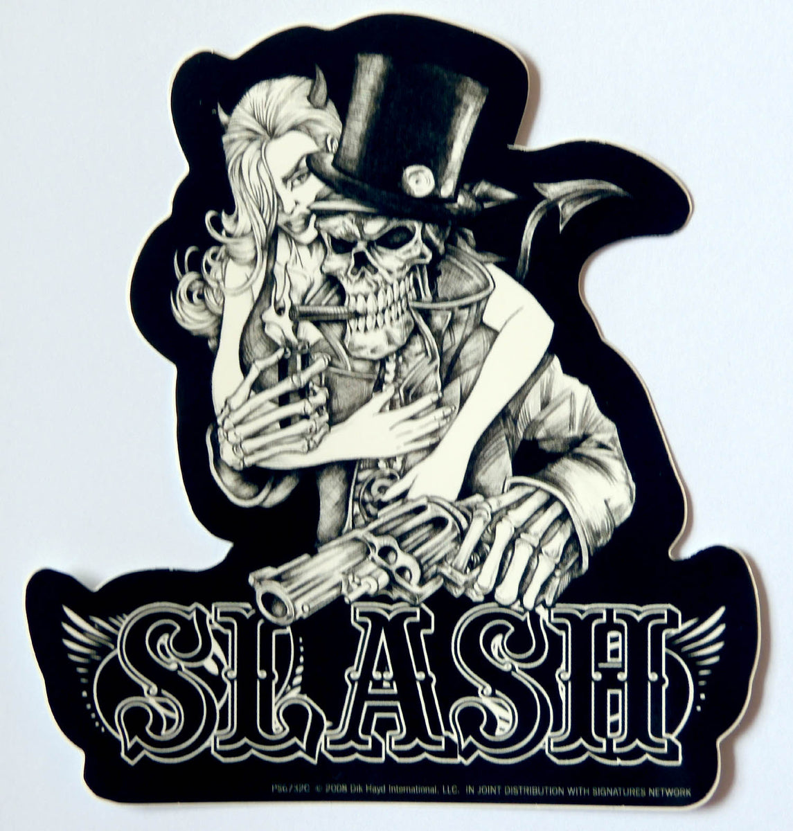 Slash - Skeleton Sticker – Punk Rock Shop